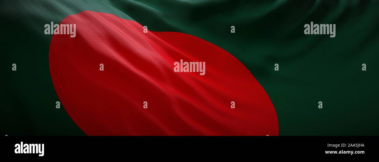 Official flag of Bangladesh. Bangladesh web banner Stock Photo - Alamy