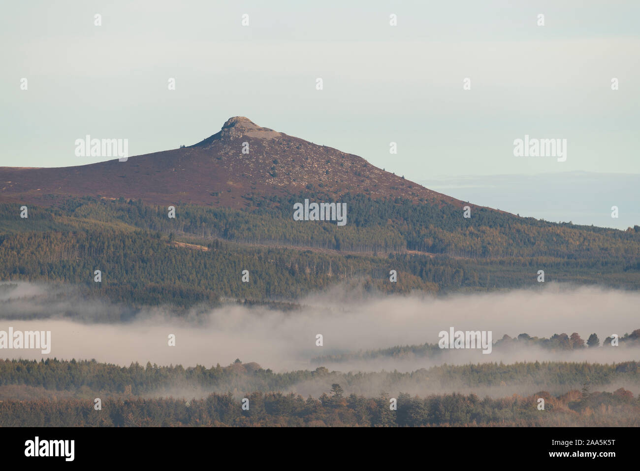 Bennachie in Aberdeenshire on an Autumn Morning, with Layers of Mist at ...