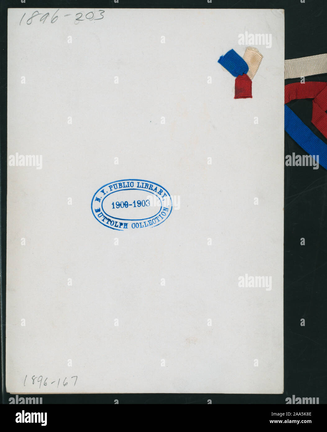 ILLUSTRATION OF HOTEL; CREST OF ORGANIZATION; RED, WHITE, AND BLUE ...