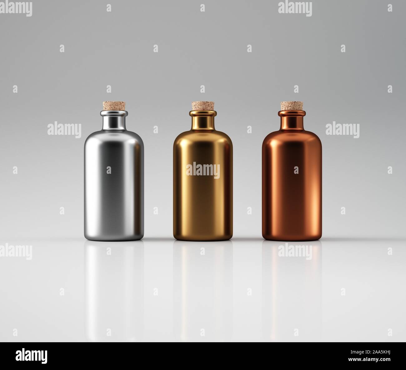 Silver metal bottles hi-res stock photography and images - Alamy