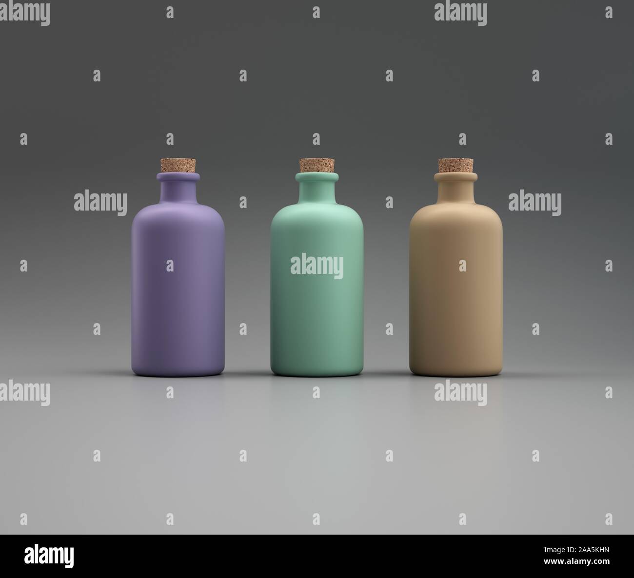 Three color bottles Stock Photo - Alamy