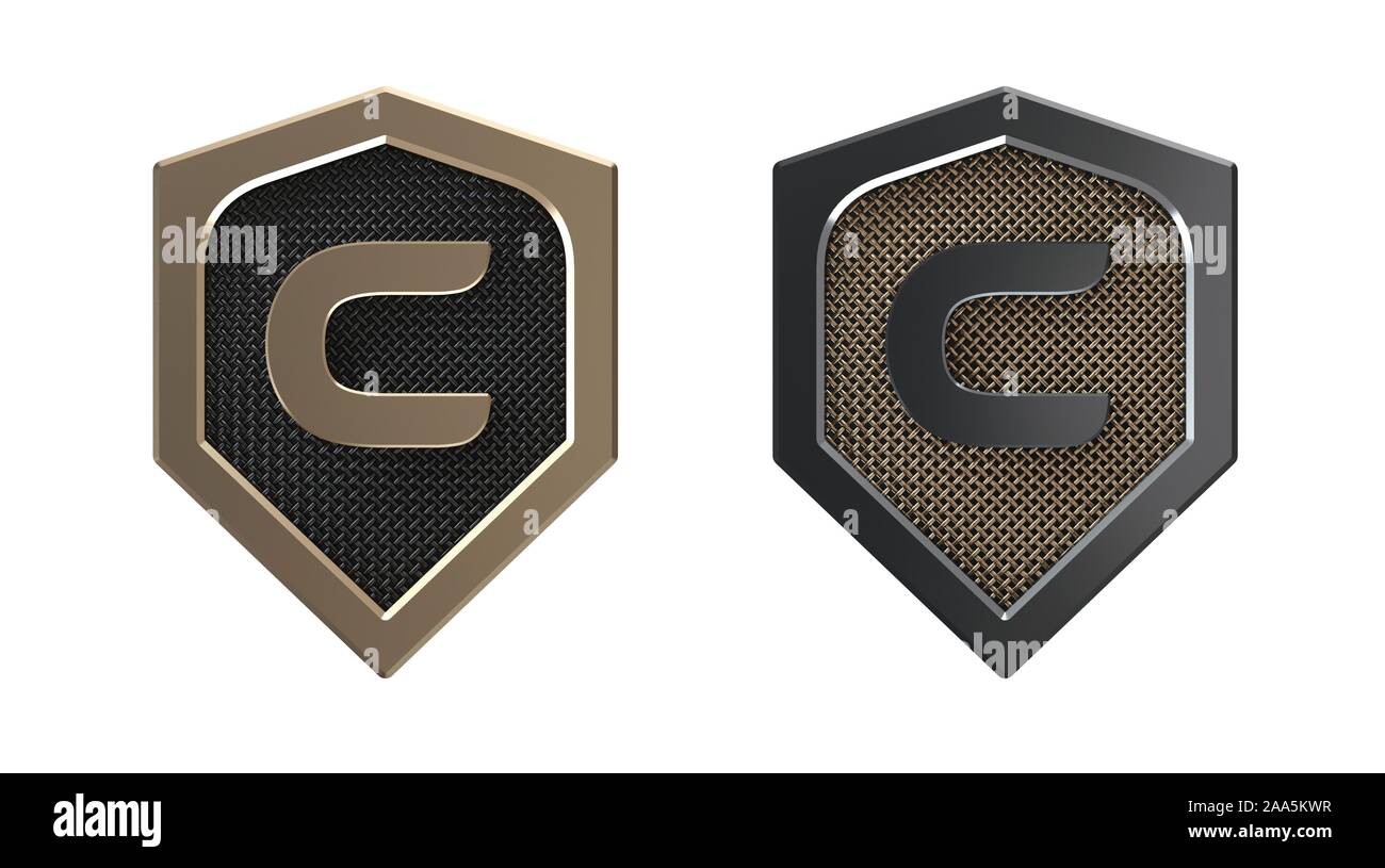 Shield letter hi-res stock photography and images - Alamy