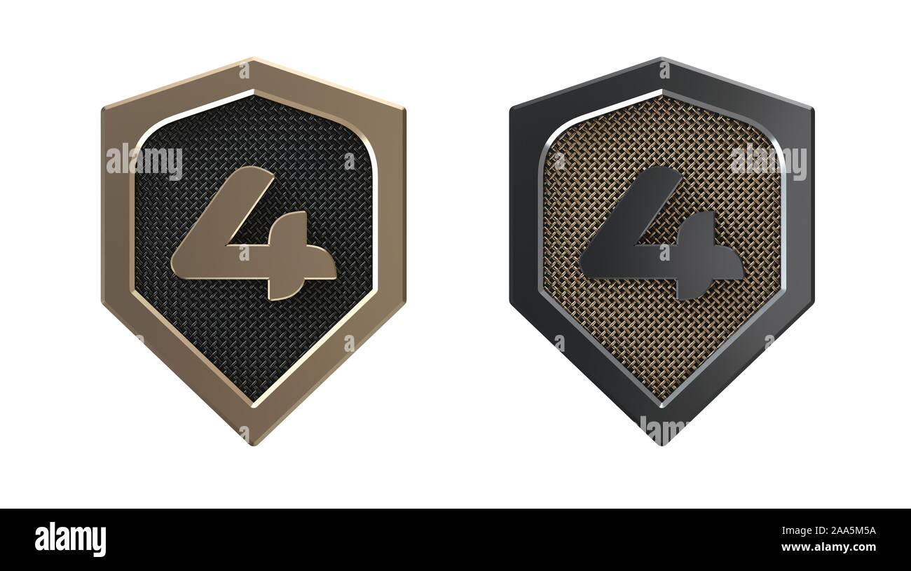Number 4 logo Cut Out Stock Images & Pictures - Alamy