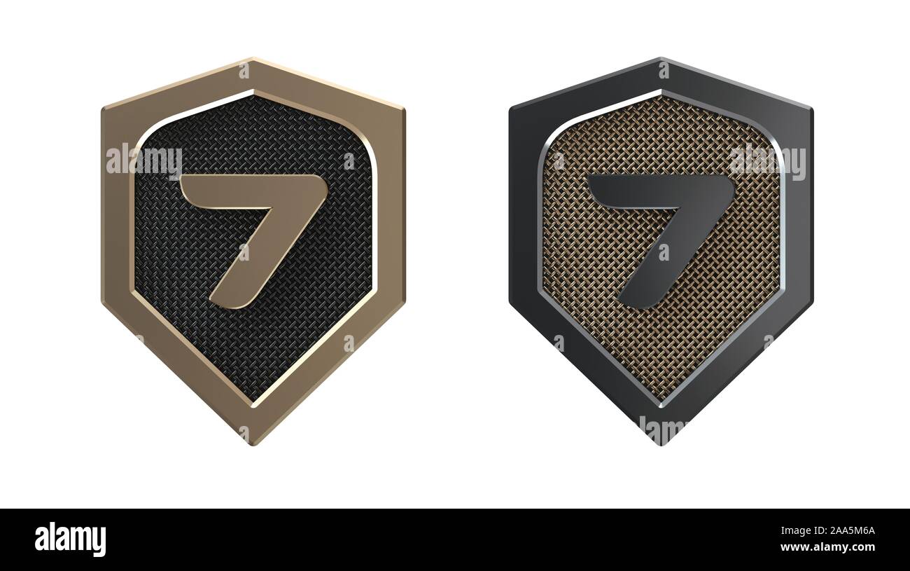 Shield protection logo with letters hi-res stock photography and images ...