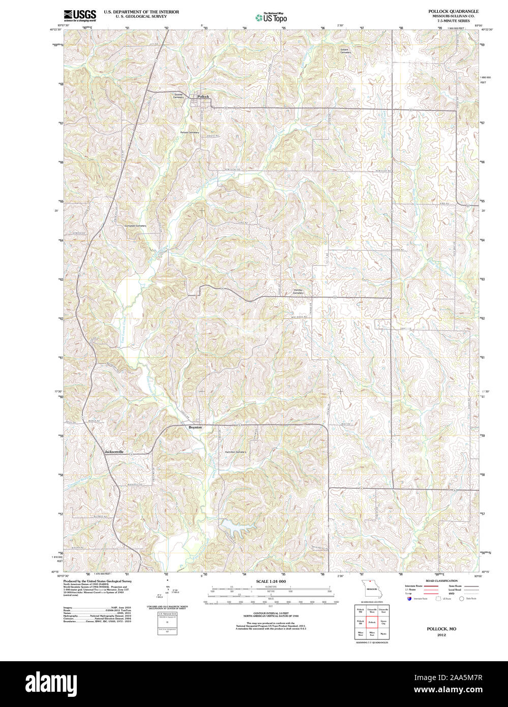 Map of pollock hi-res stock photography and images - Alamy