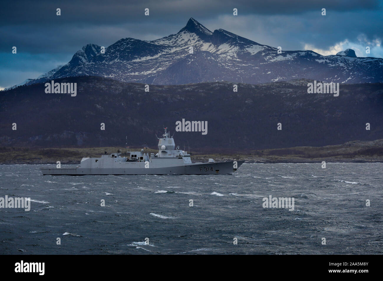 KNM Thor Heyerdahl a Norwegian Fridtjof Nansen-class frigate in ...