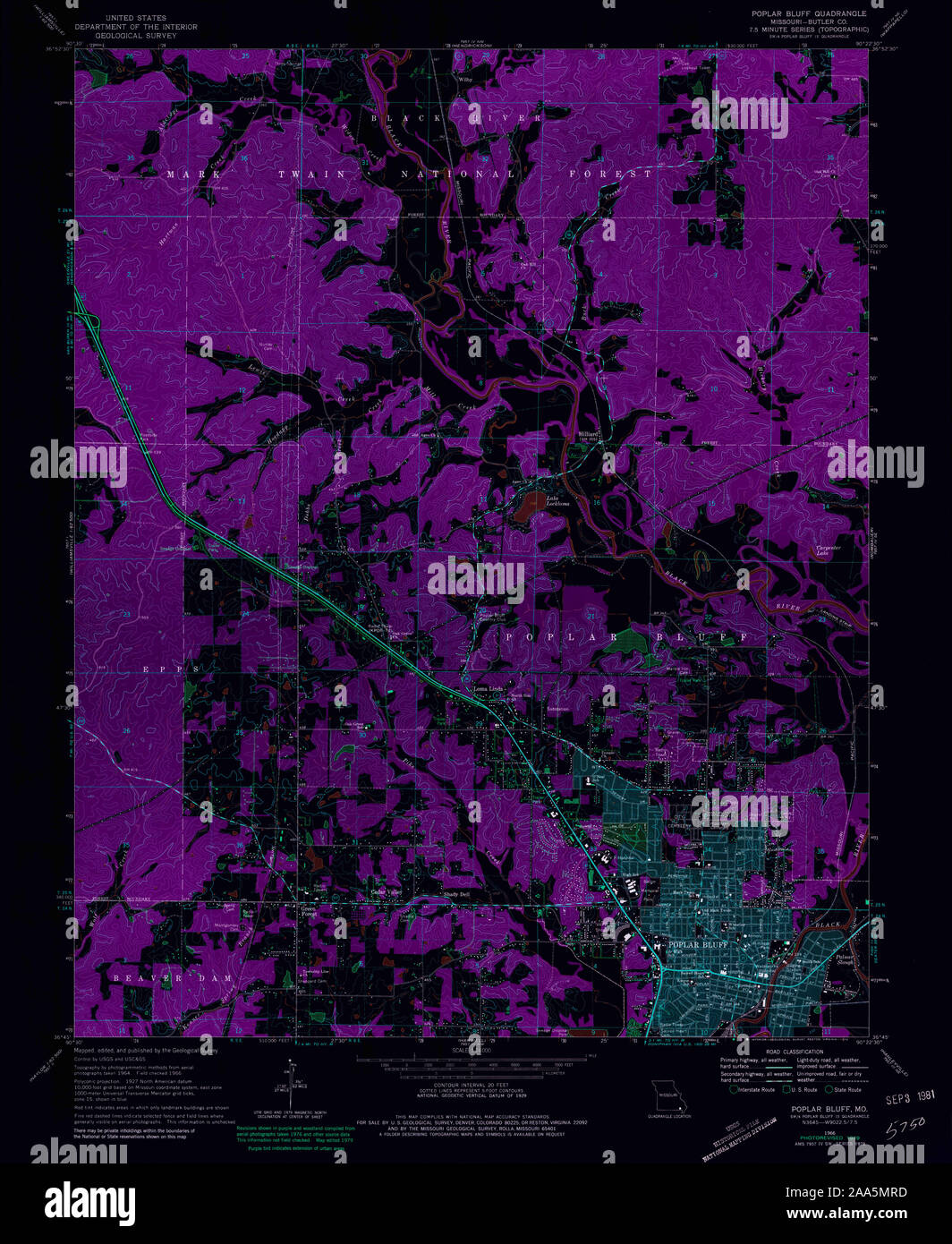 Map of bluff missouri hi-res stock photography and images - Alamy