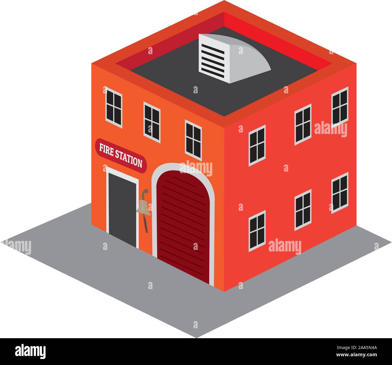 Fire station building Stock Vector Images - Alamy