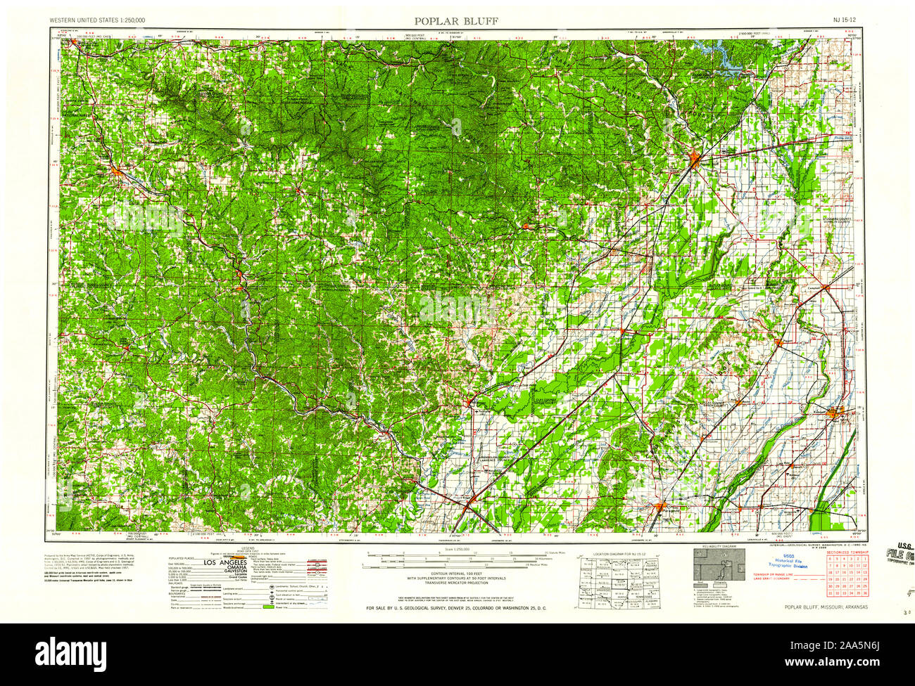 Map of bluff missouri hi-res stock photography and images - Alamy