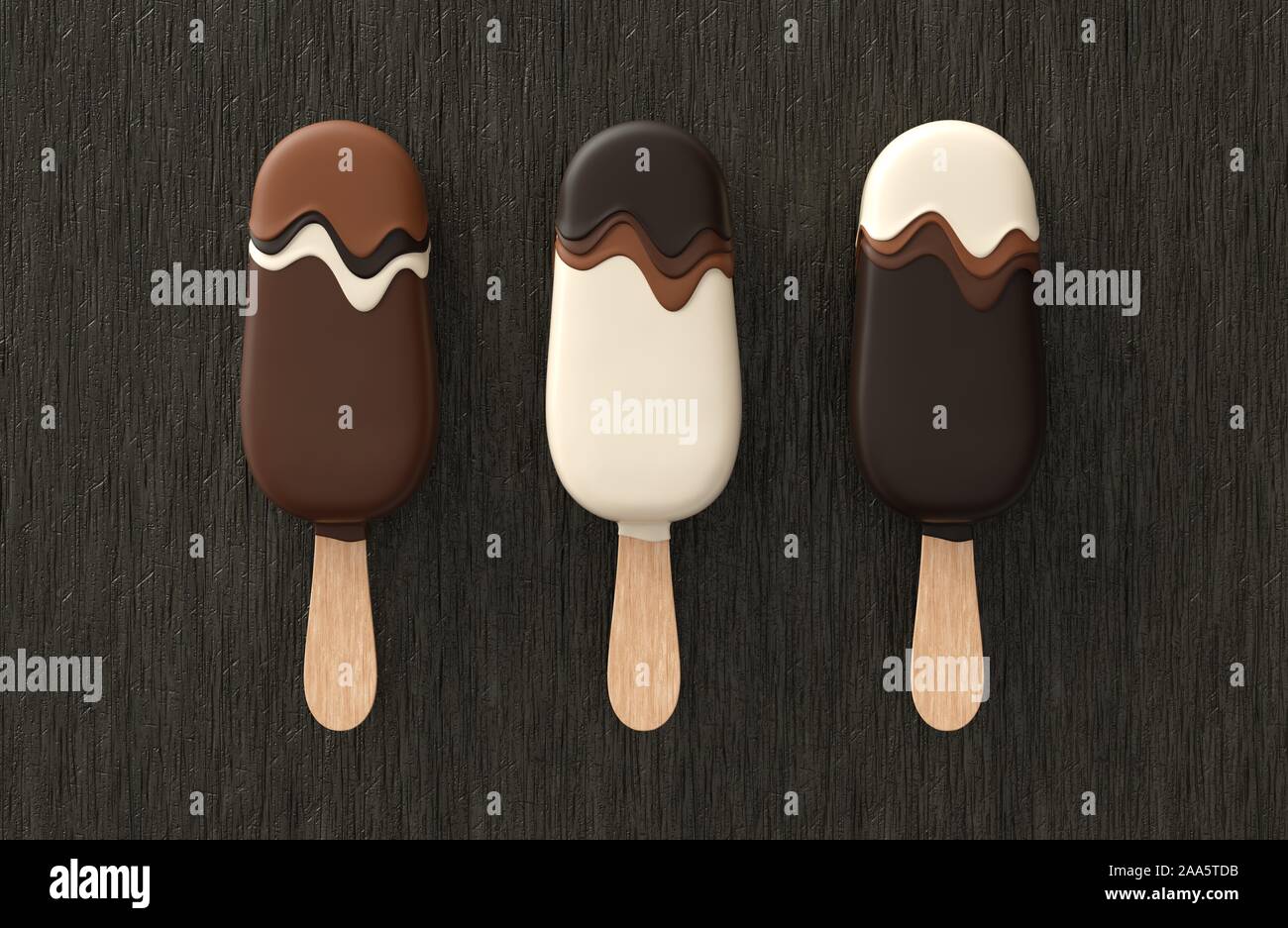 Three ice cream covered hi-res stock photography and images - Alamy