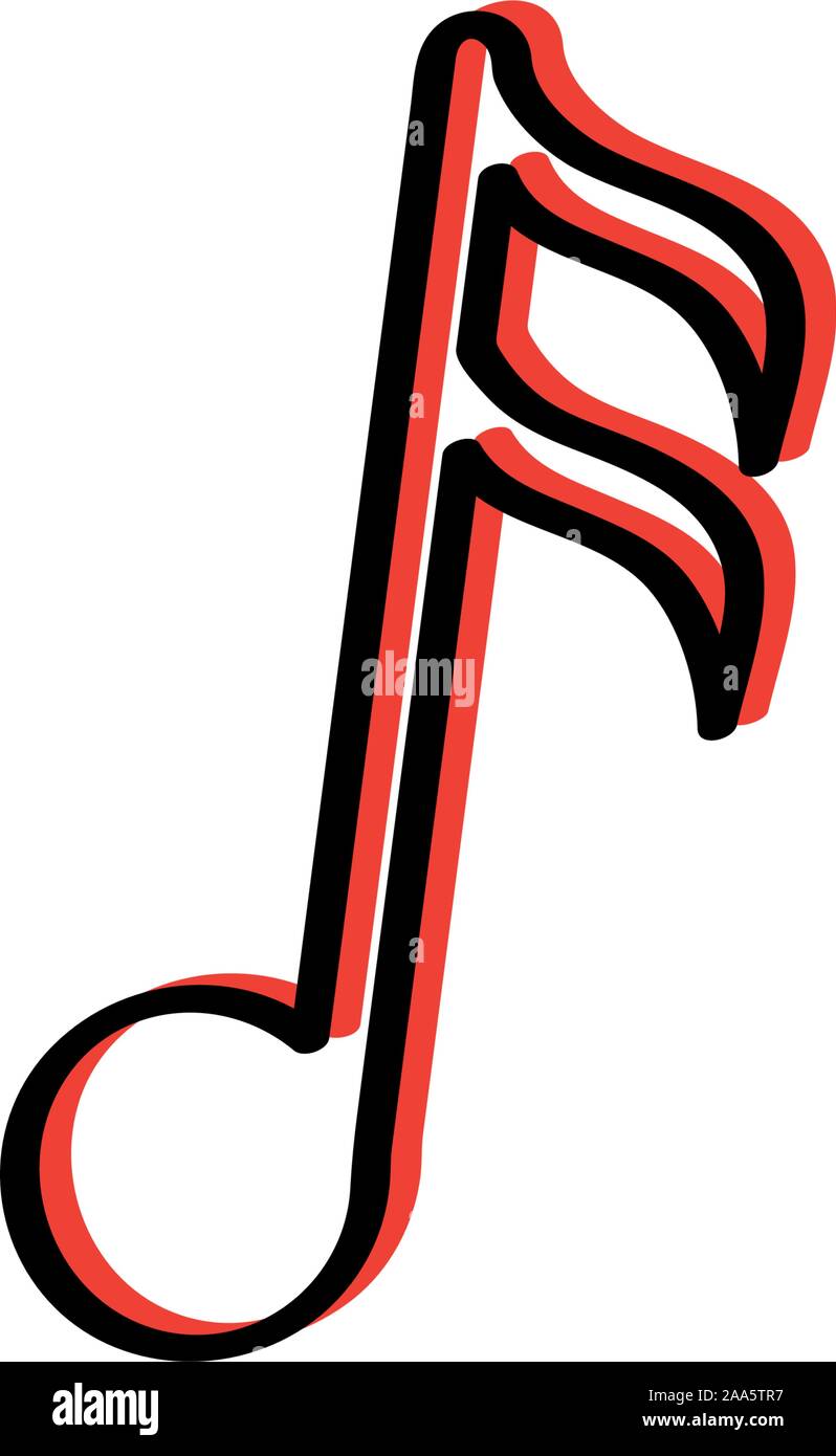 ISolated sixteenth musical note icon - Vector illustration Stock Vector ...