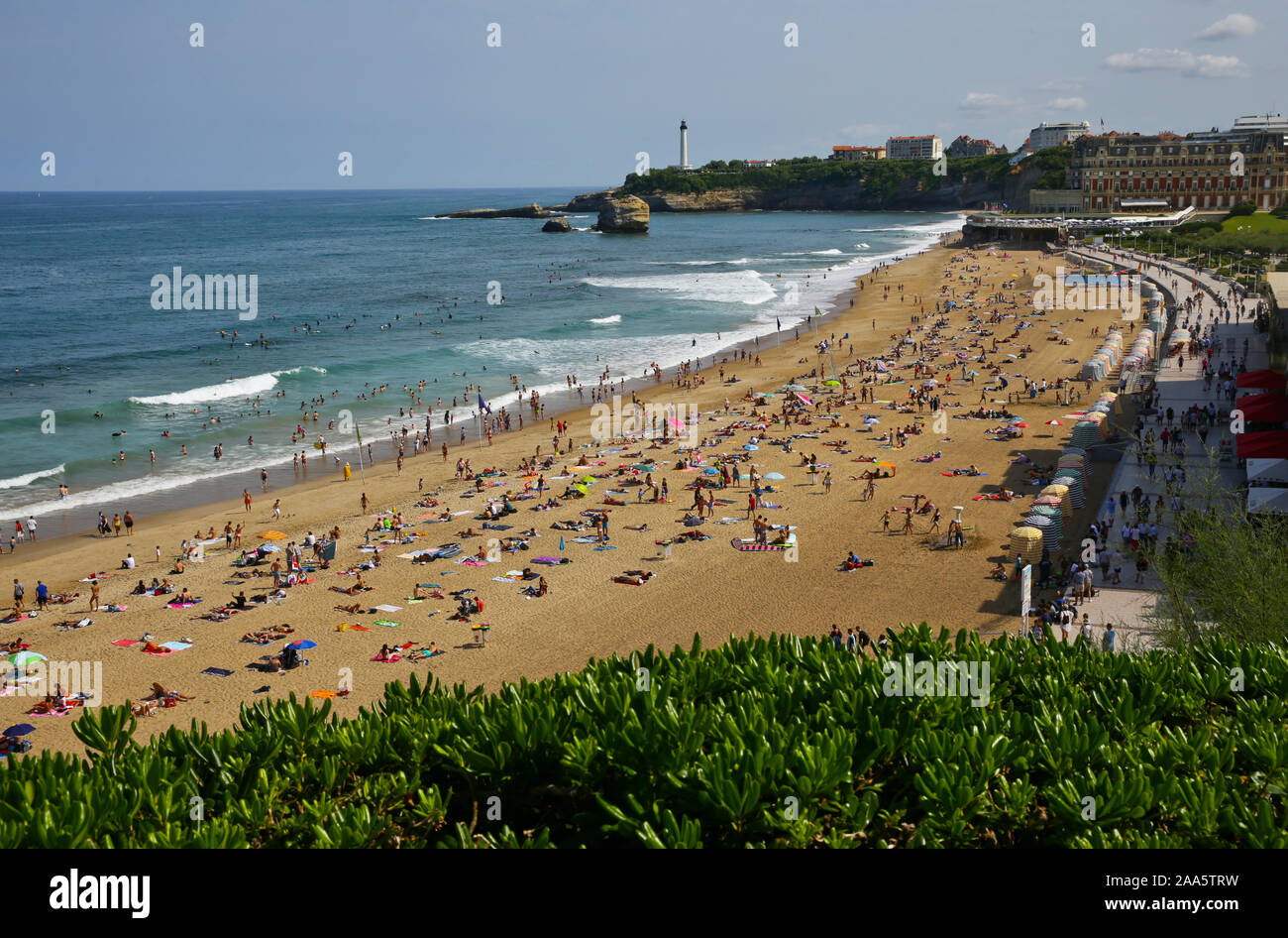 La Grande Plage Biarritz France Stock Photo - Alamy