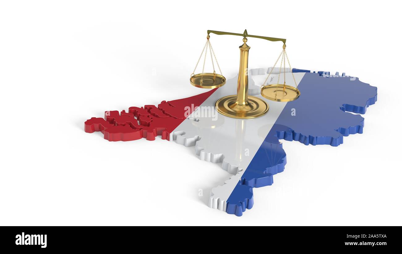 The Netherlands government and the concept of balance, 3d render Stock ...