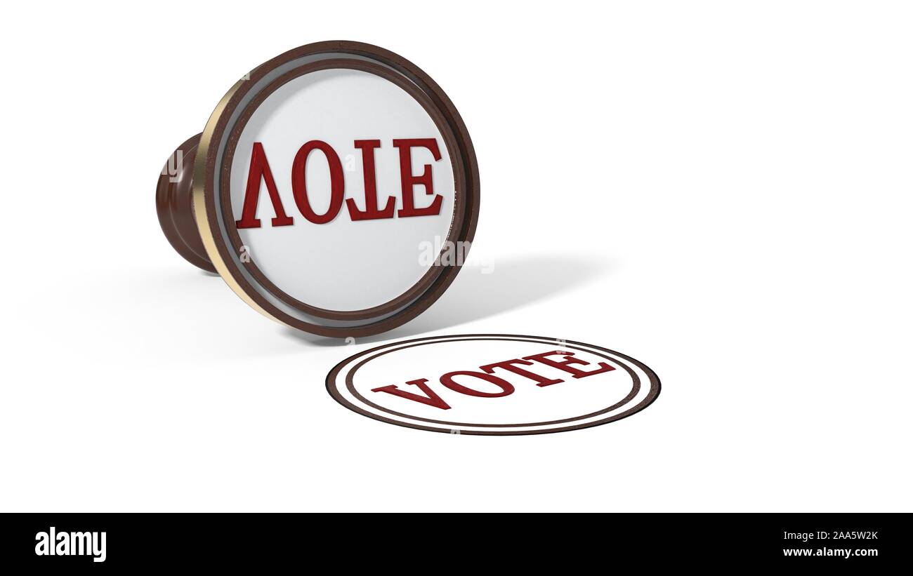 Election seal on a white background, 3d render Stock Photo - Alamy