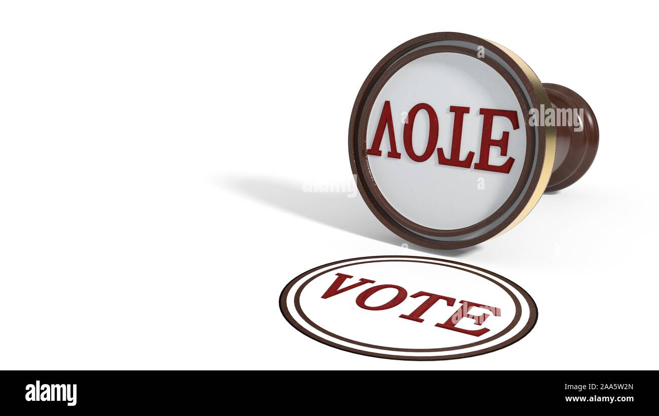 Election seal on a white background, 3d render Stock Photo - Alamy