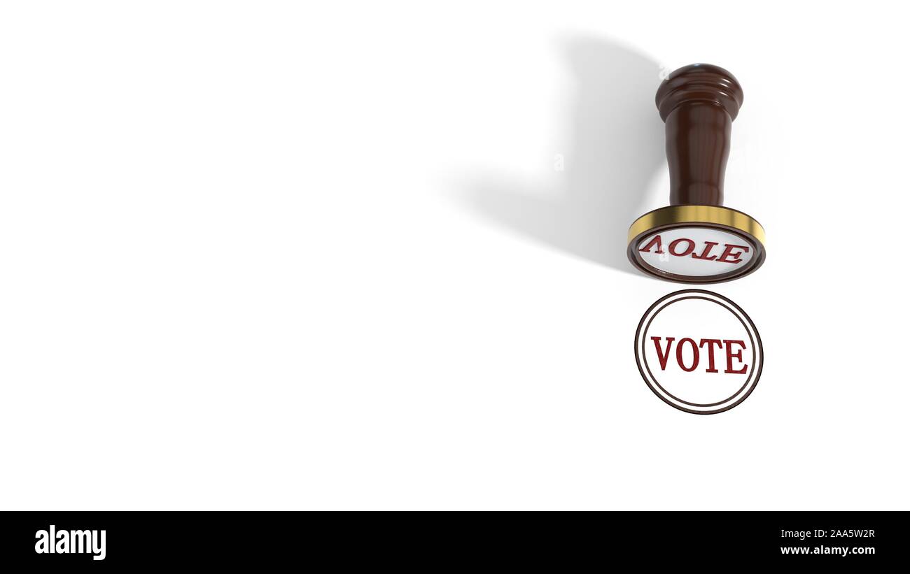 Election seal on a white background, 3d render Stock Photo - Alamy