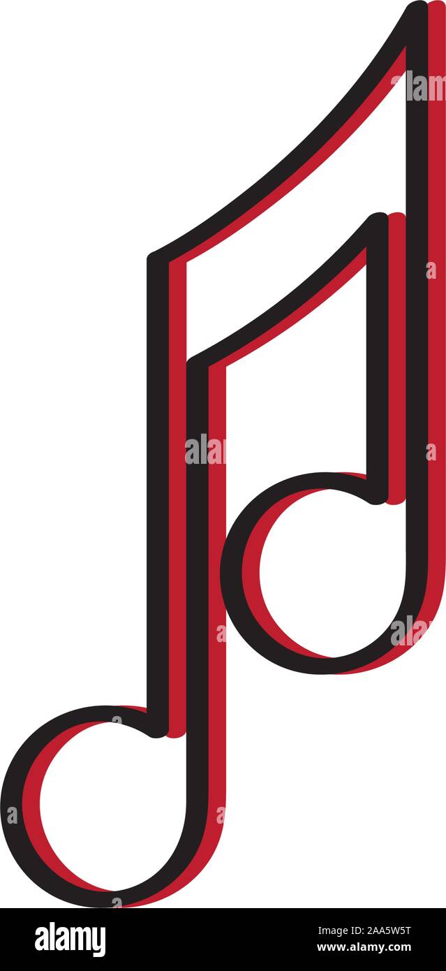 Isolated eighth musical note icon - Vector illustration Stock Vector ...