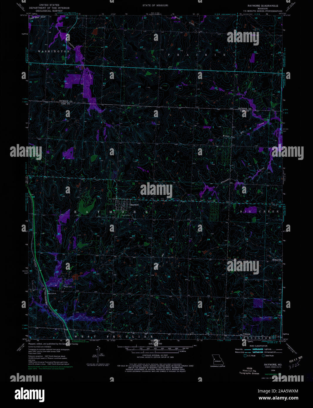 Map of raymore hi-res stock photography and images - Alamy
