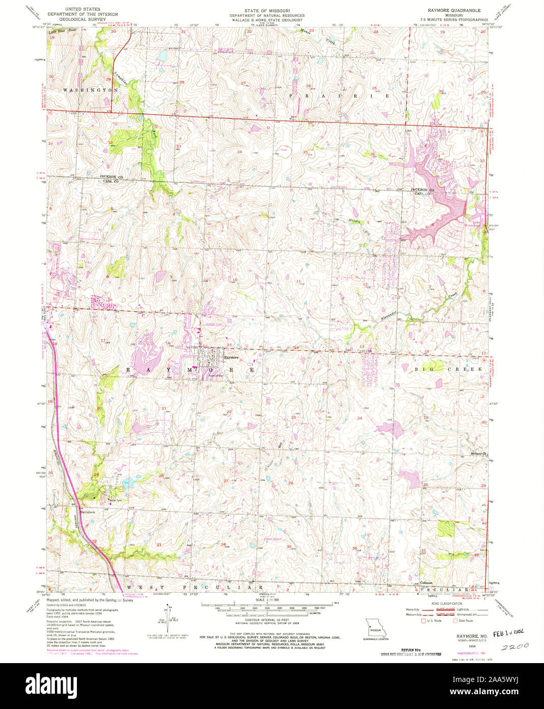 Map of raymore hi-res stock photography and images - Alamy