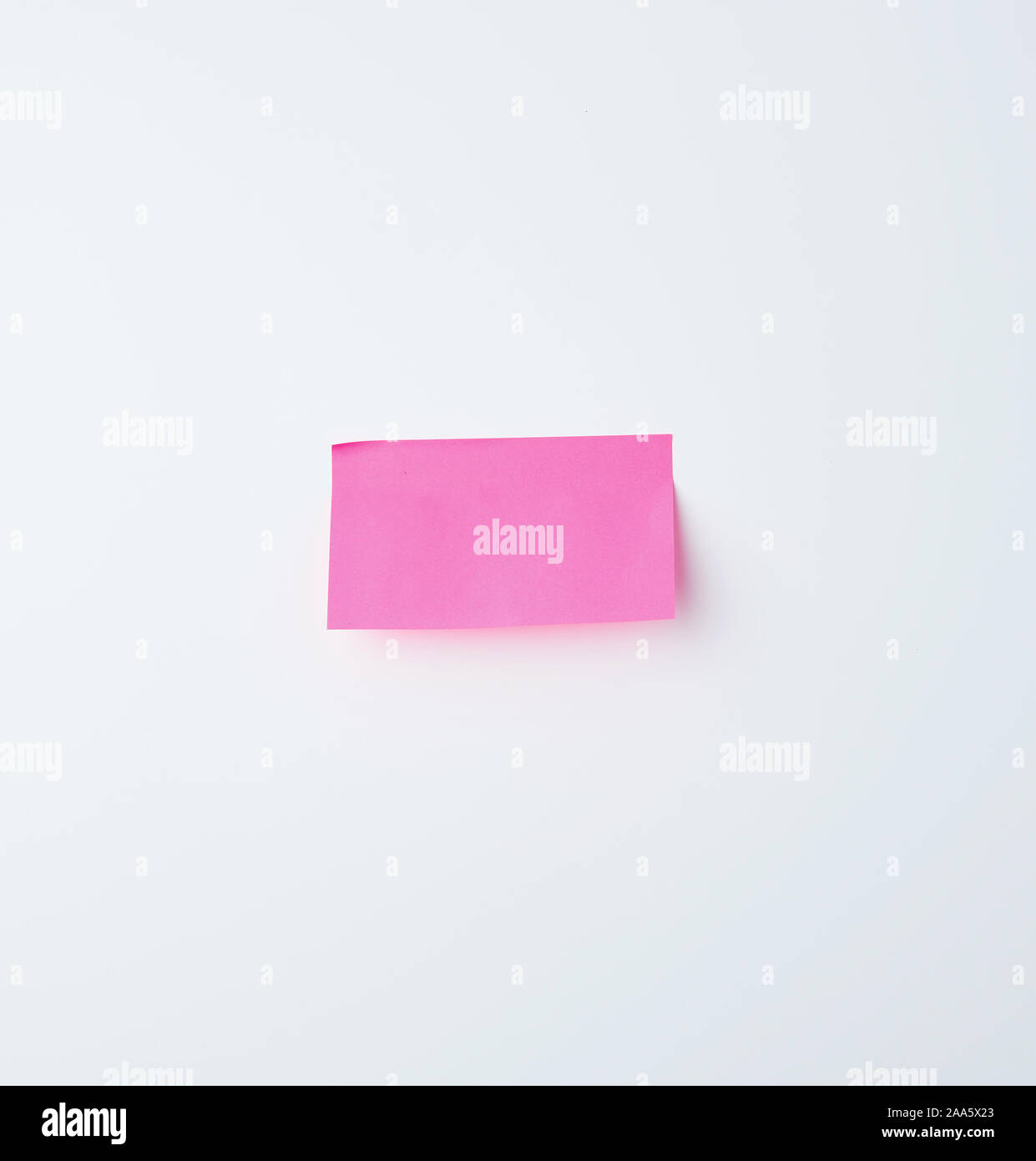 pink rectangular sticker on a white background, place for text Stock ...