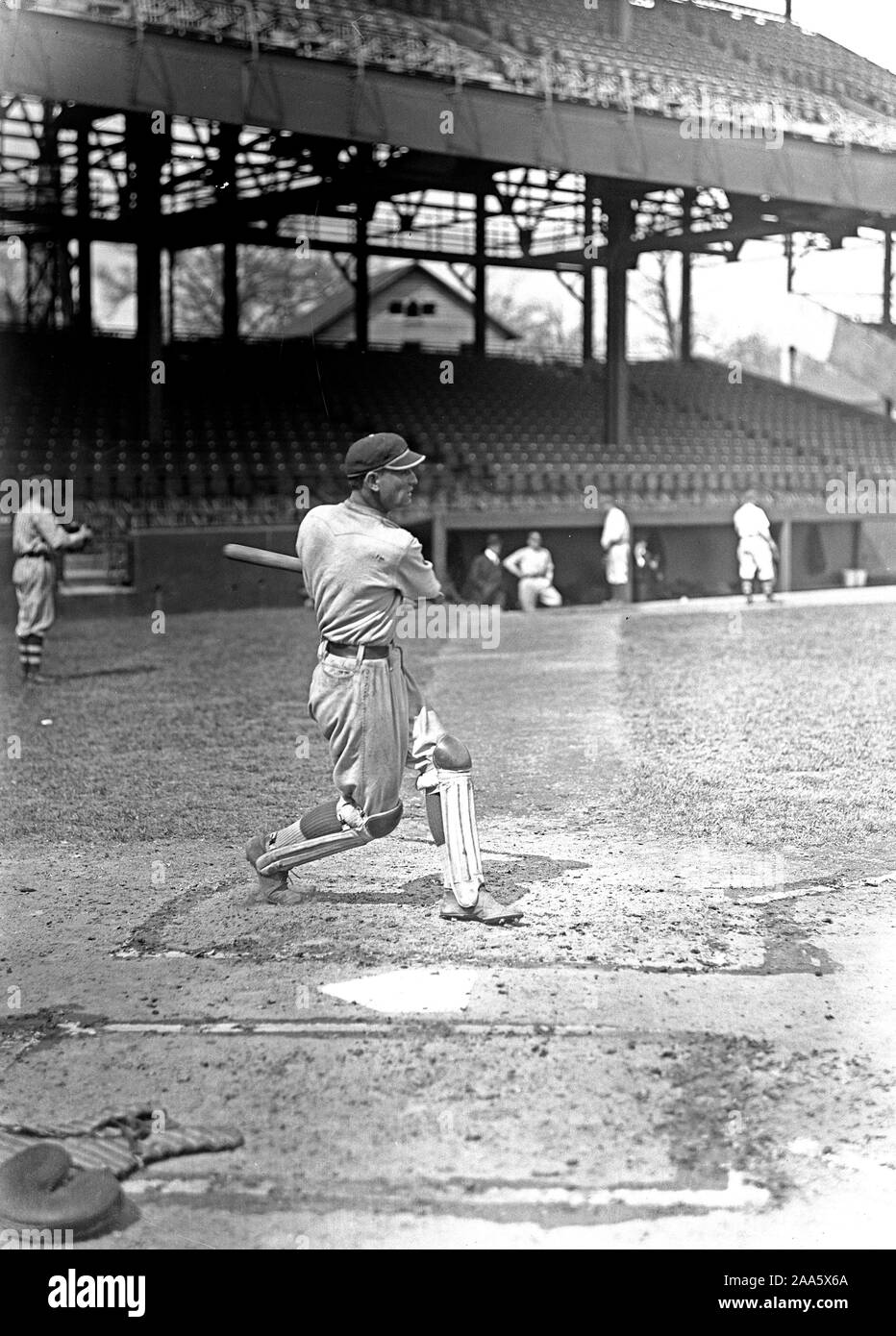 Early 1900s Photos - Vintage baseball player swinging baseball bat ...