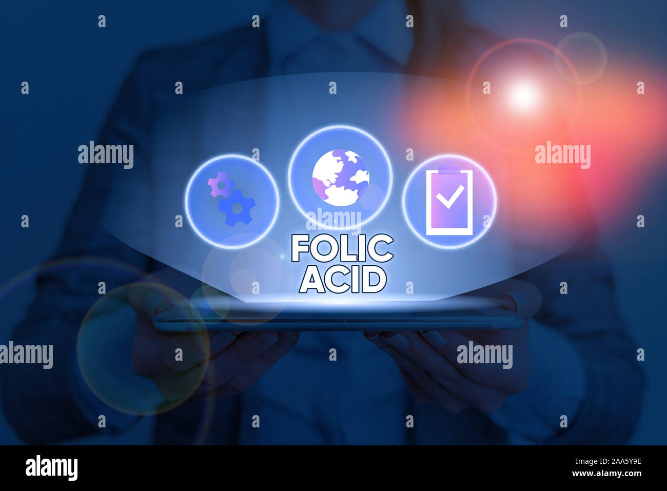 Text sign showing Folic Acid. Business photo text a vitamin of the B ...