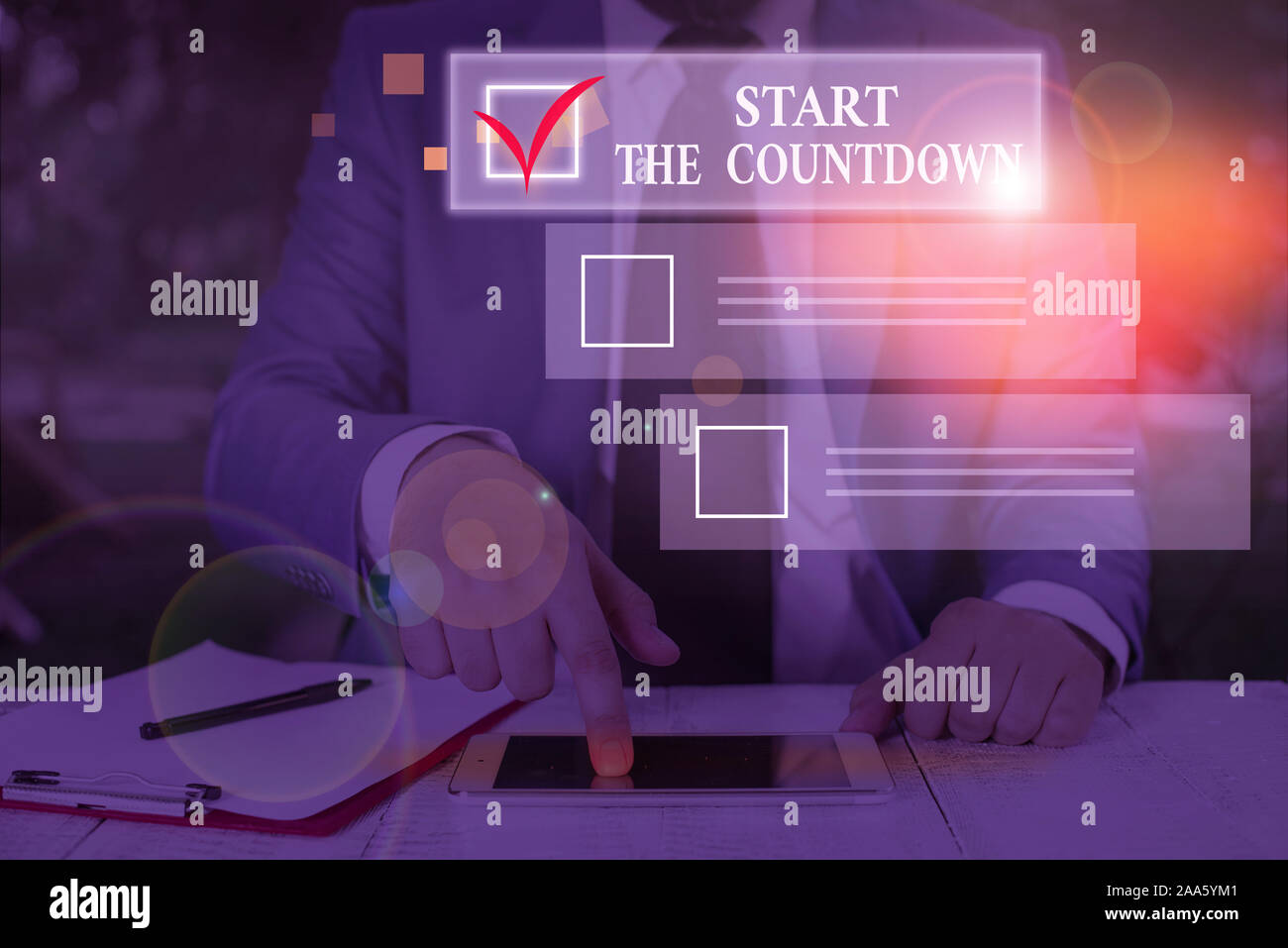 Conceptual hand writing showing Start The Countdown. Concept meaning ...