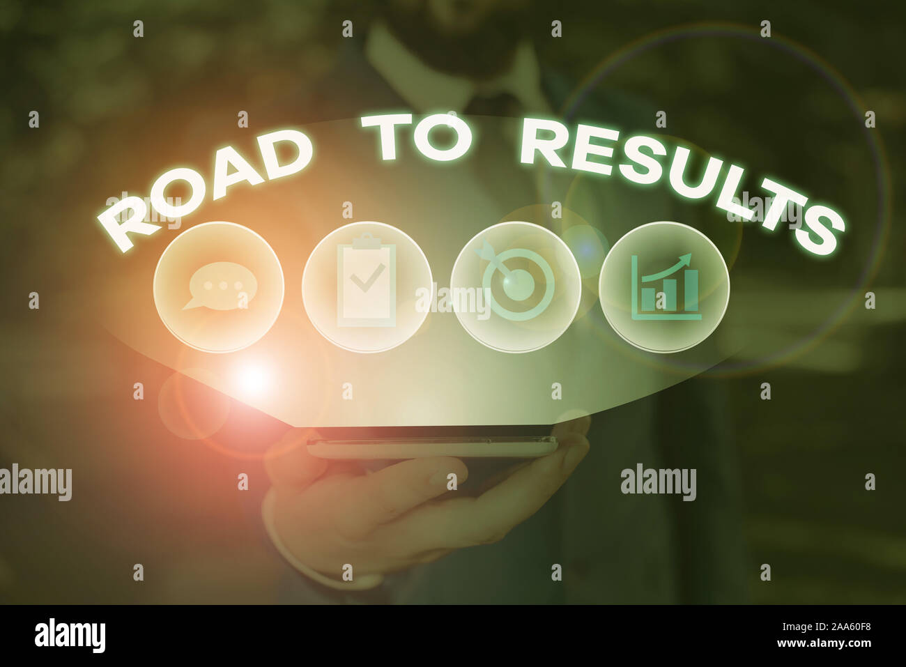 Word writing text Road To Results. Business photo showcasing Business ...