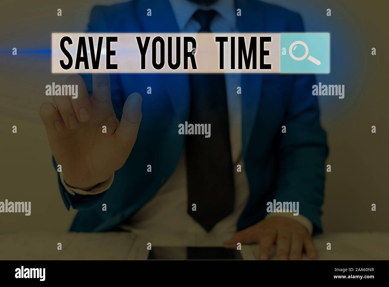 Text sign showing Save Your Time. Business photo text Finding ways to ...