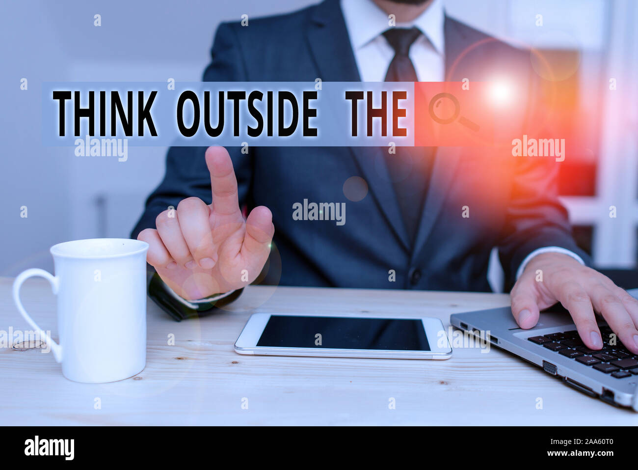 Handwriting text Think Outside The. Conceptual photo Creative Thinking ...