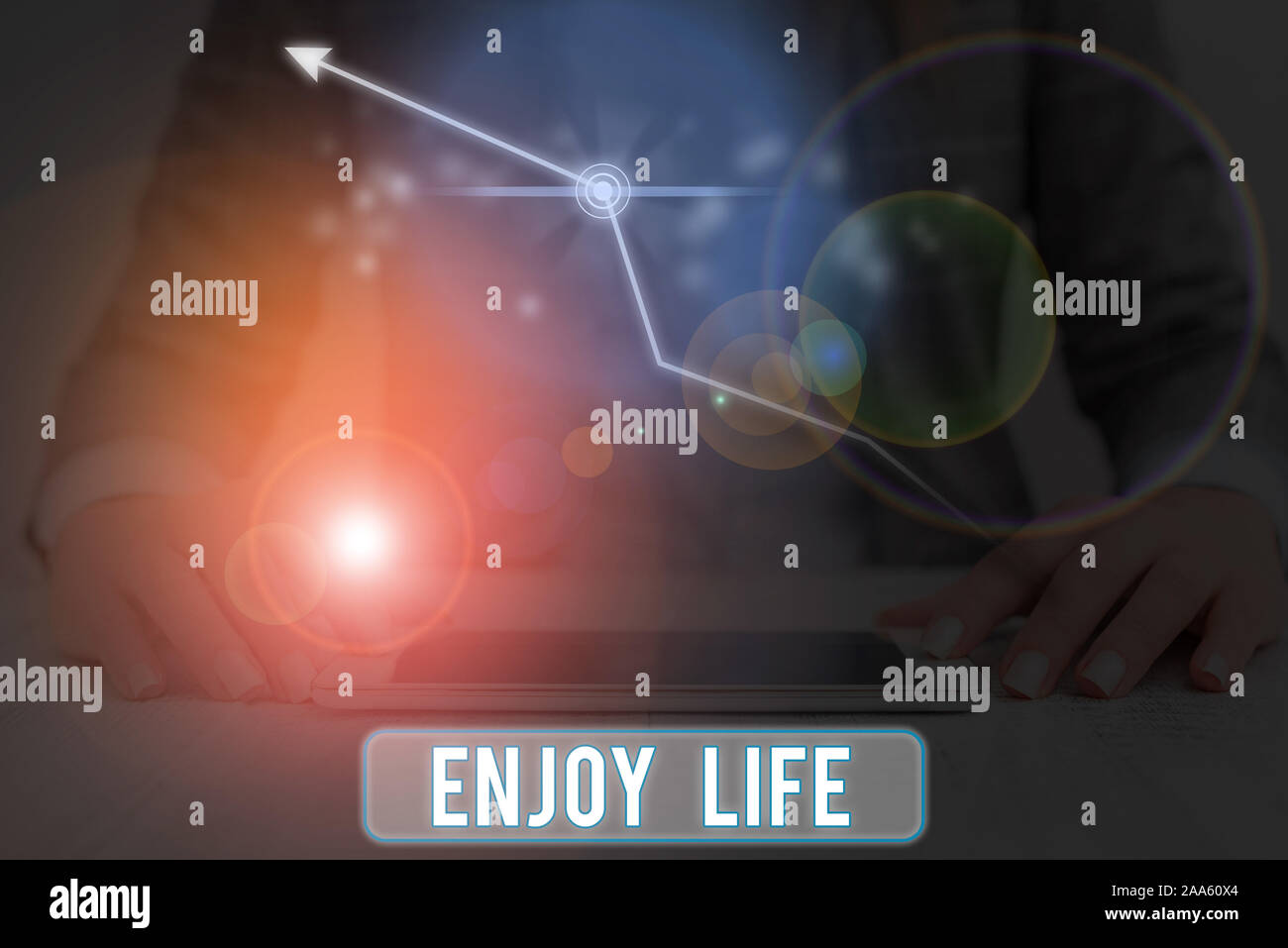 Conceptual hand writing showing Enjoy Life. Concept meaning having a ...