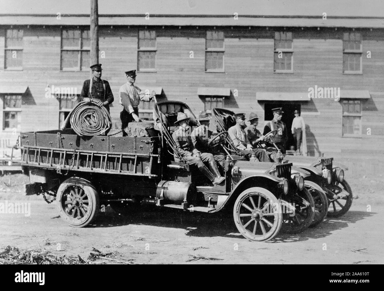 Fire fighting apparatus at Camp Sherman, Ohio ca. 1918 Stock Photo - Alamy