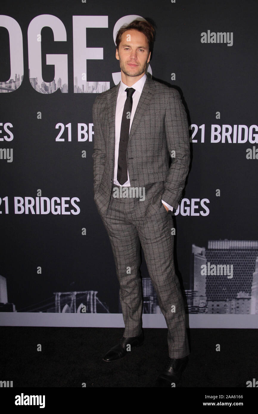 New York, NY, USA. 19th Nov, 2019. Taylor Kitsch at the New York ...