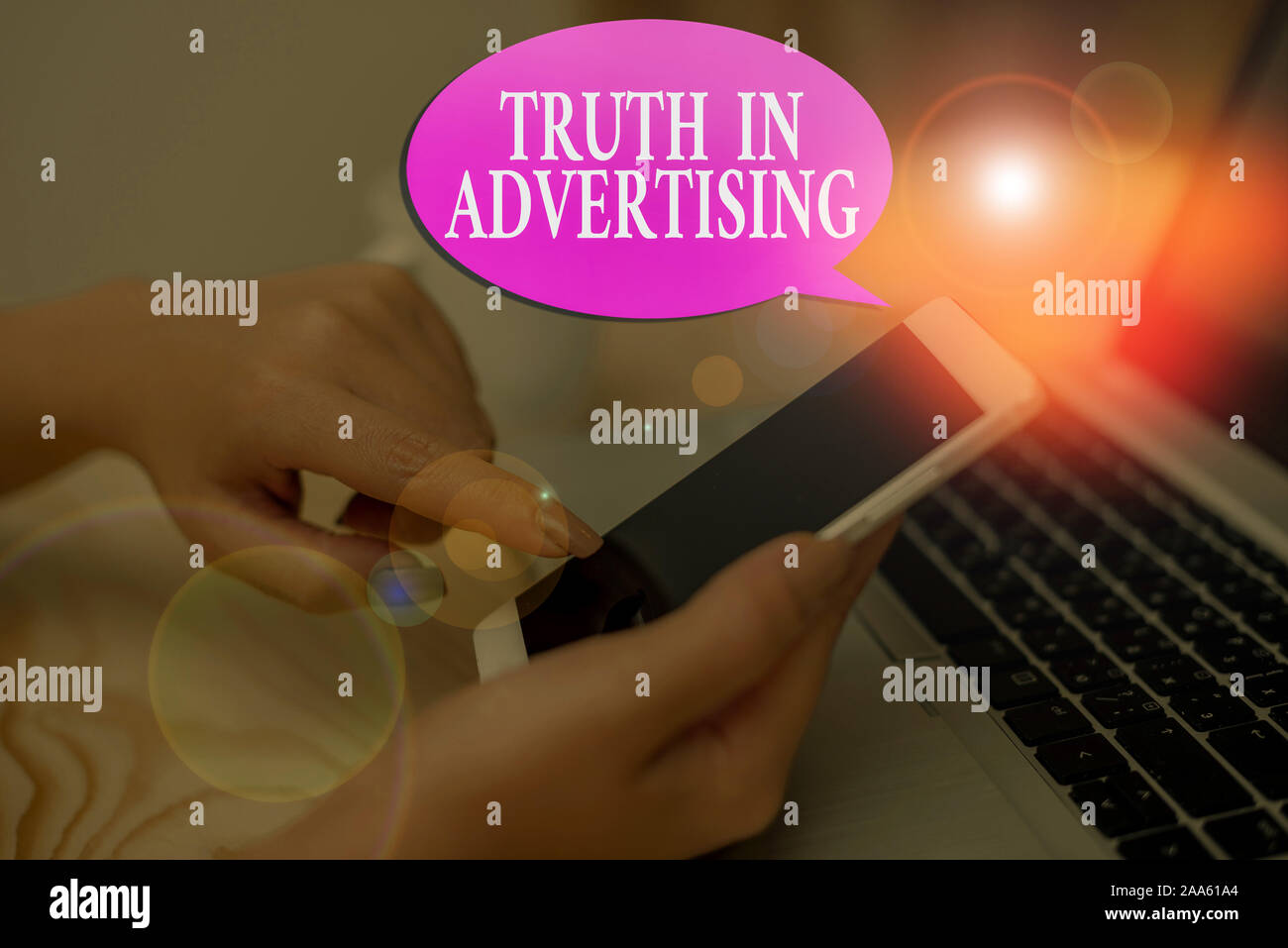 Conceptual hand writing showing Truth In Advertising. Concept meaning Practice Honest ...