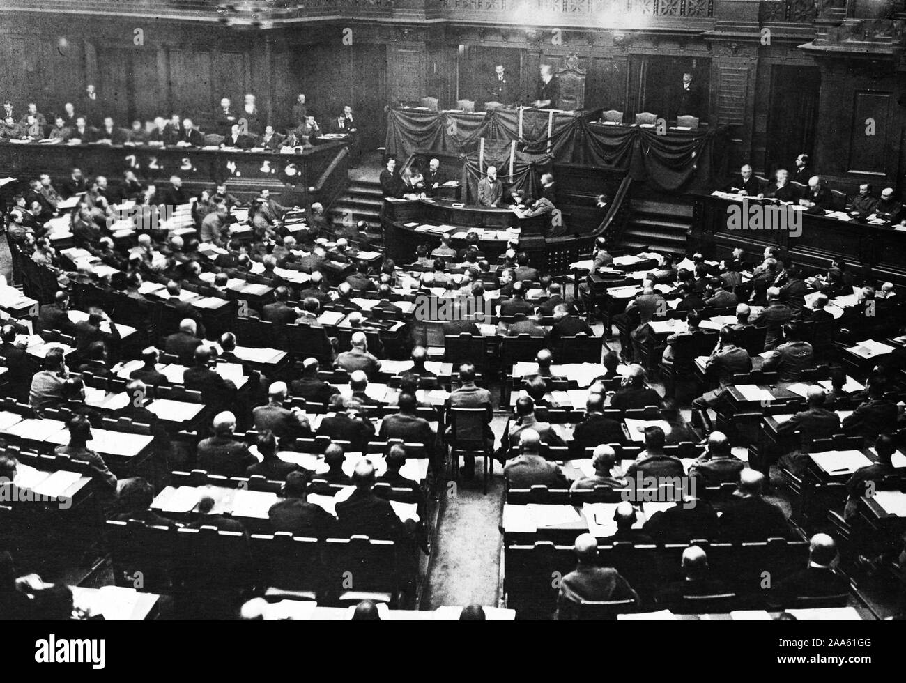 German Republic - New Reichstag in session for first time since ...