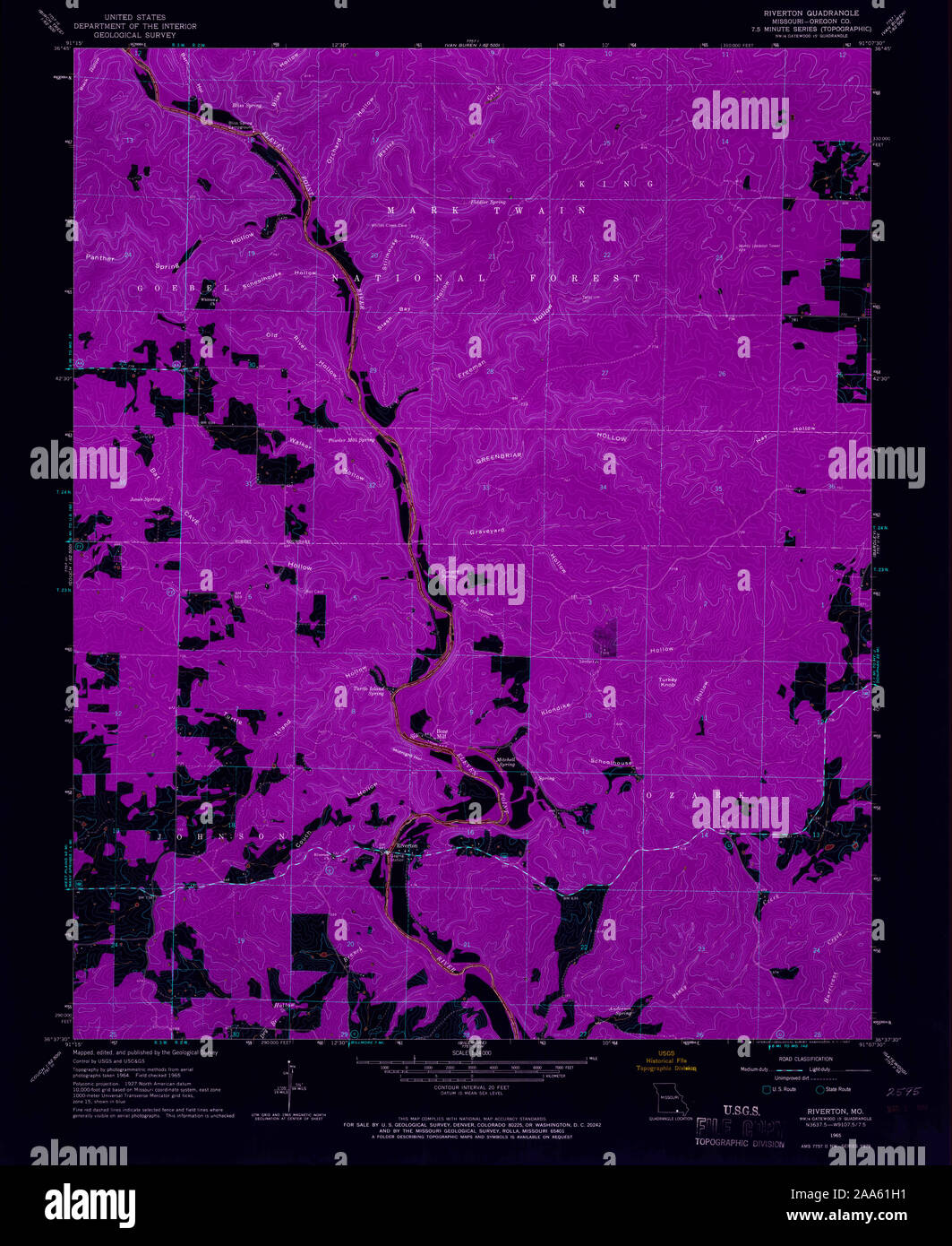 Map of riverton hi-res stock photography and images - Alamy