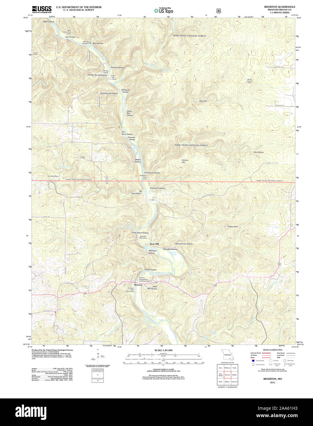 Map of riverton hi-res stock photography and images - Alamy