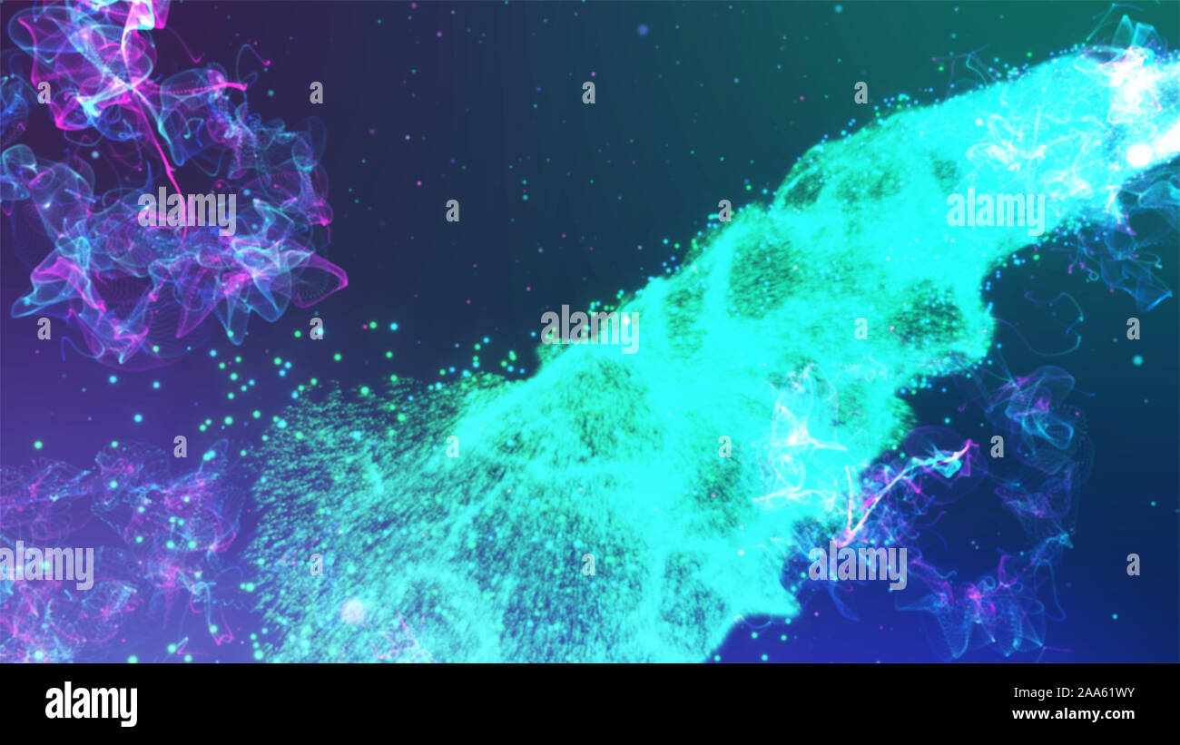 The background consisting of abstract space particles Stock Photo - Alamy