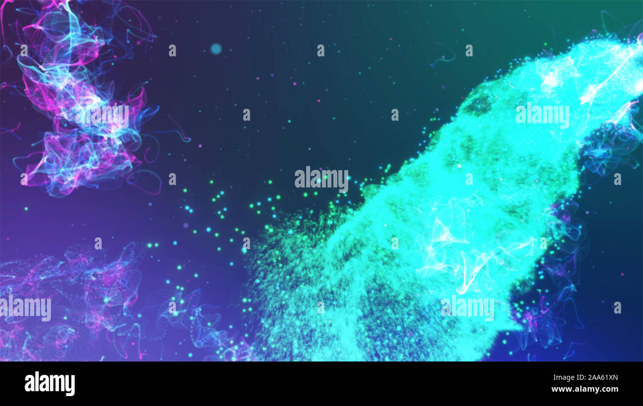 The background consisting of abstract space particles Stock Photo - Alamy