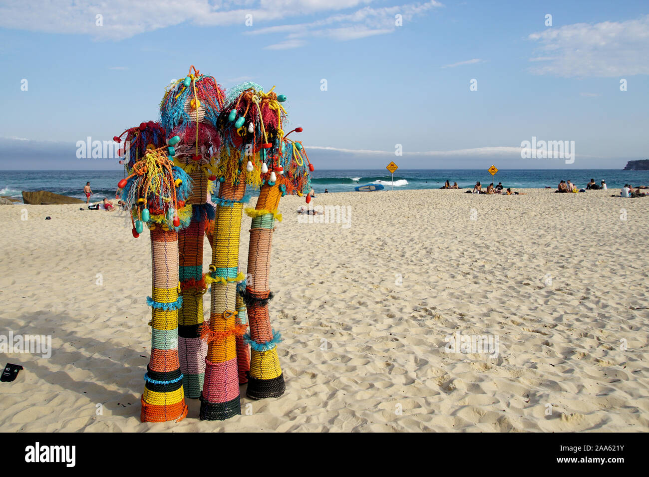 Colorful Environmental Statement by Merle Davis at Sculpture by the Sea ...