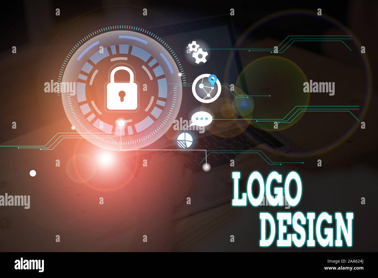 Conceptual hand writing showing Logo Design. Concept meaning a graphic ...