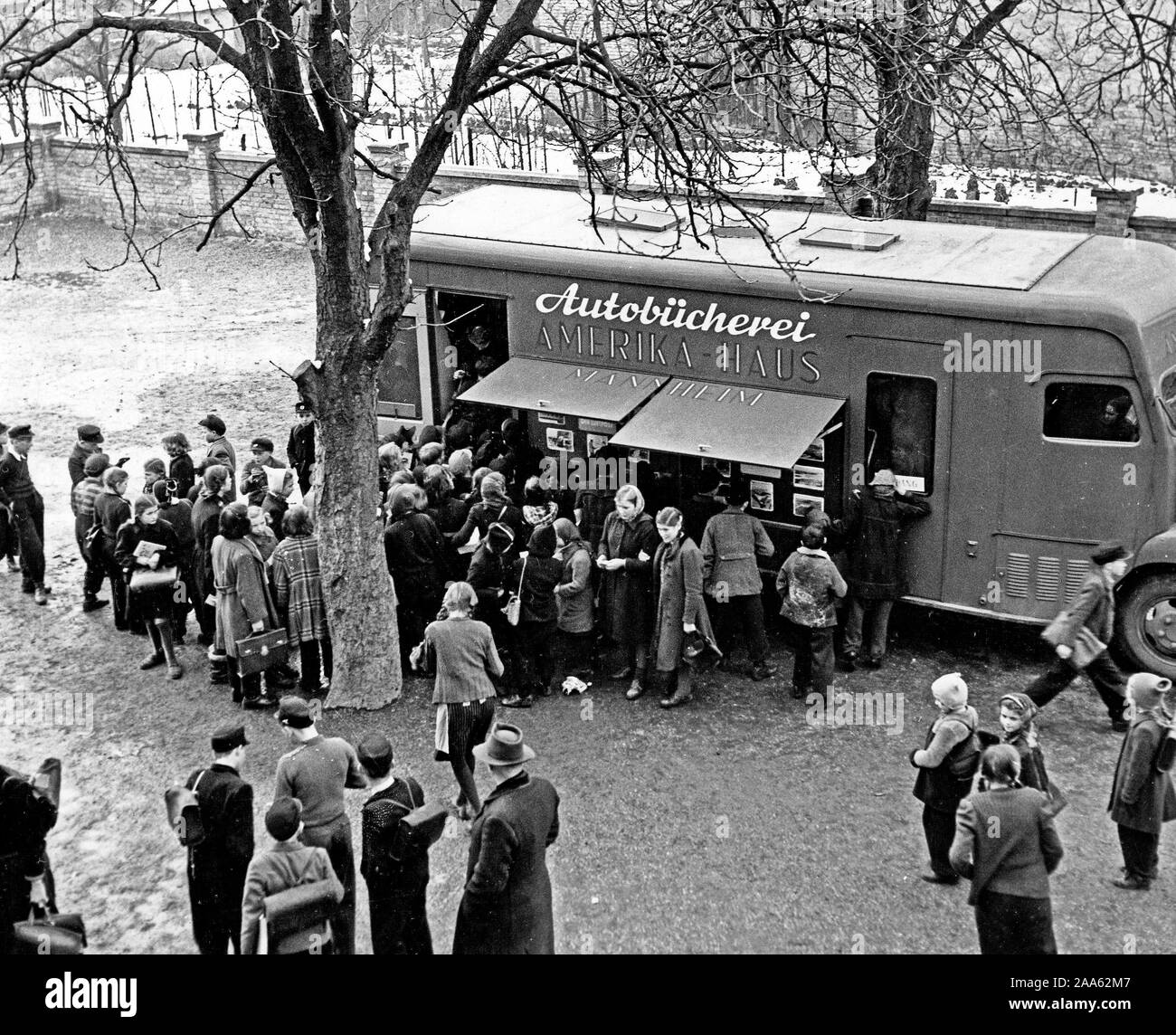 Vintage bookmobile Black and White Stock Photos & Images - Alamy