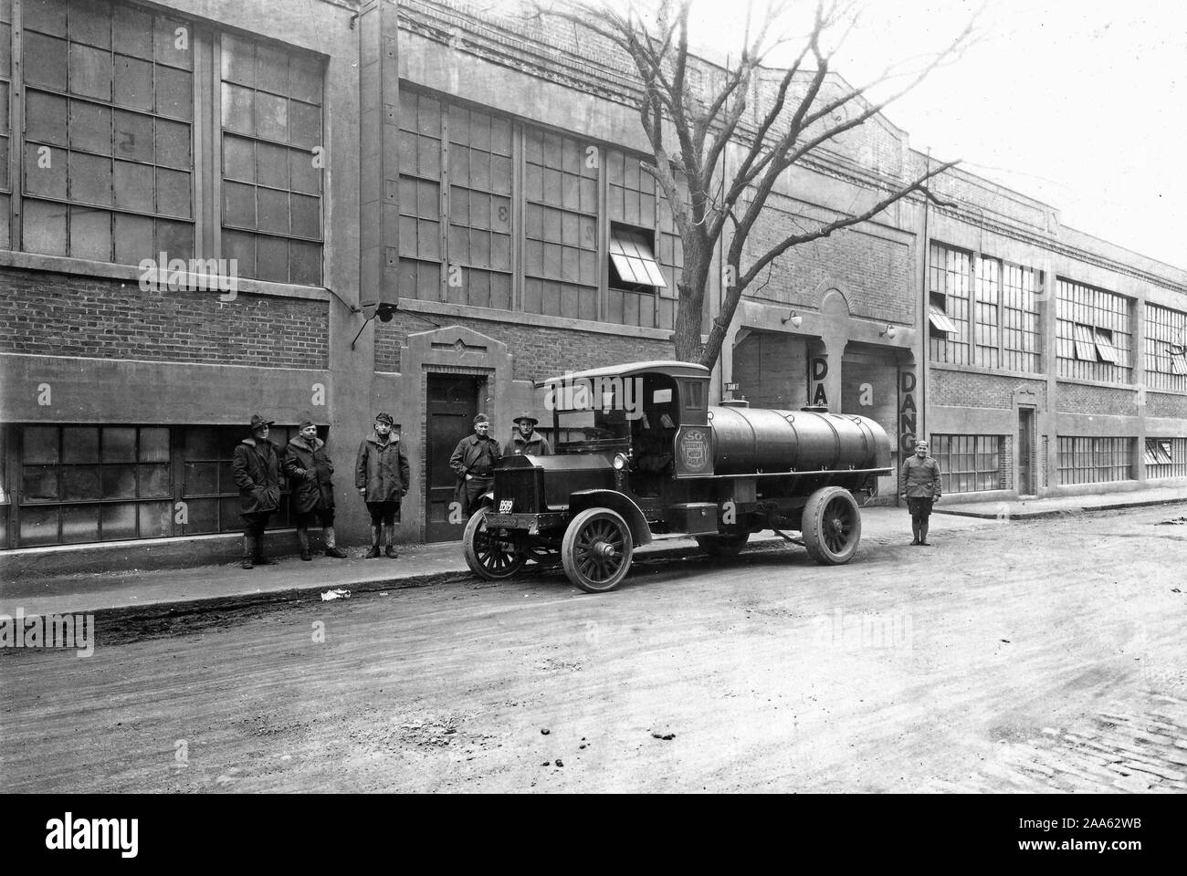 Industries of War - Gasoline - AUTO TANK TRUCK DELIVERING gasoline to ...