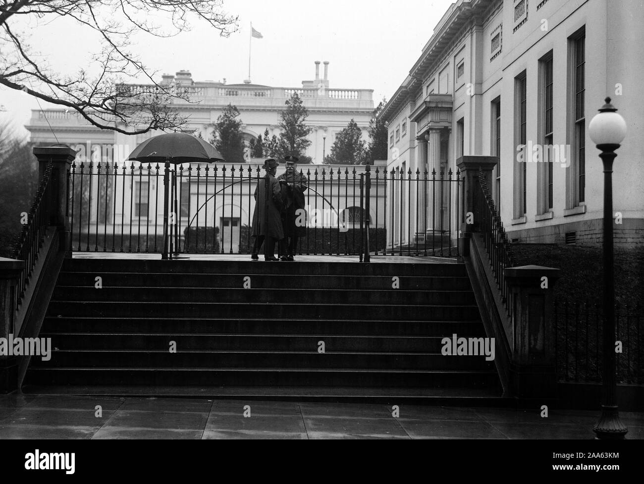 White House Gate ca. 1914-1918 Stock Photo - Alamy