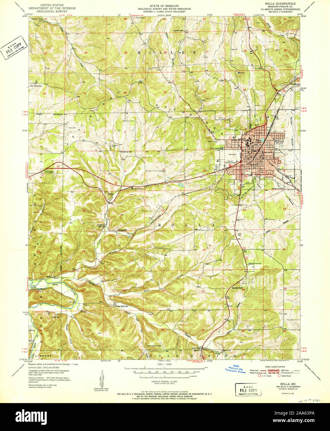 Map of rolla hi-res stock photography and images - Alamy
