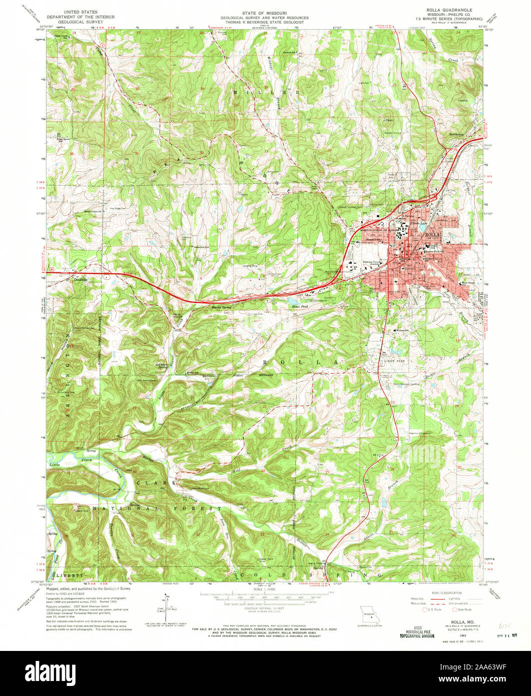 Map of rolla hi-res stock photography and images - Alamy
