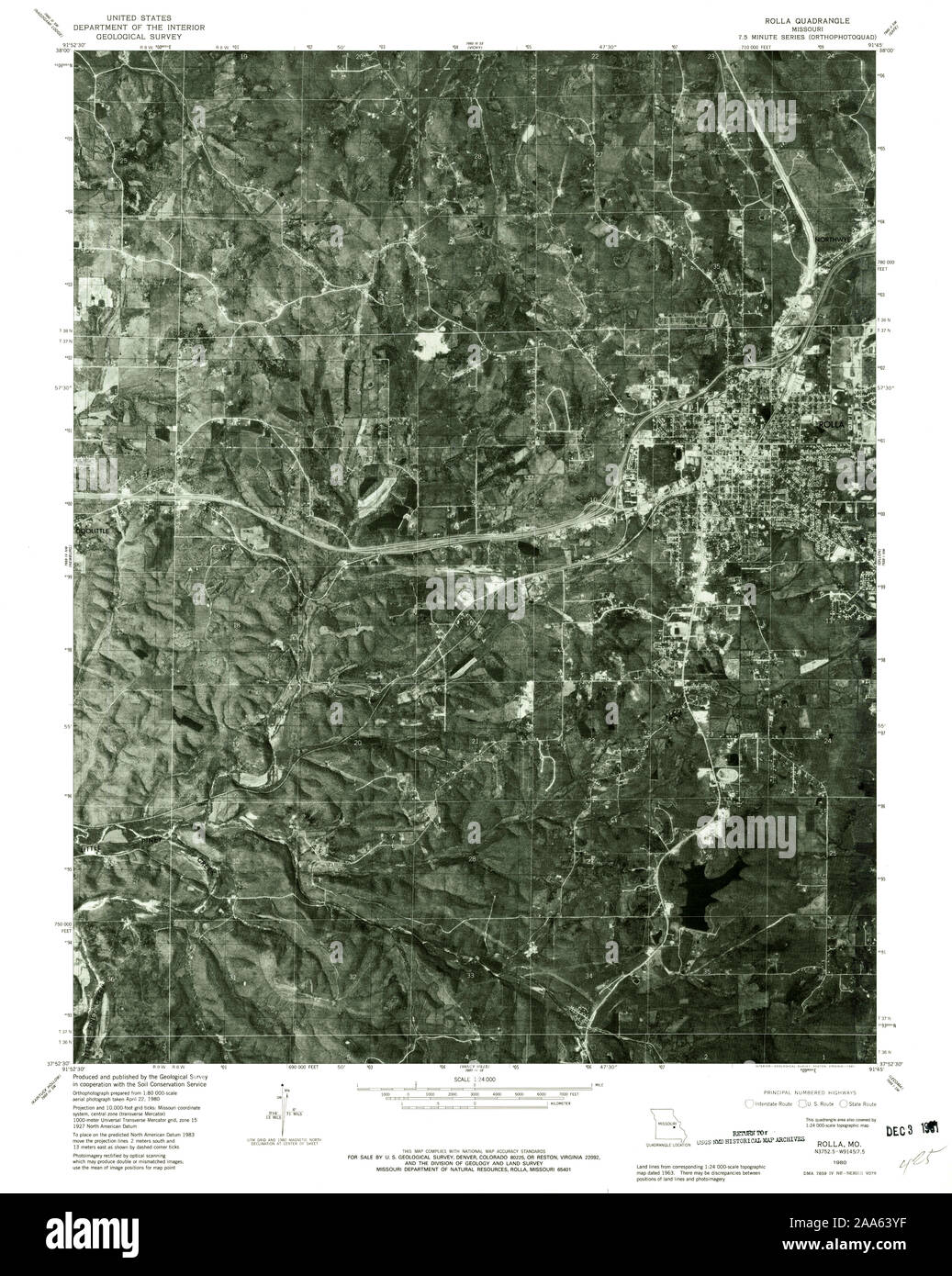 Map of rolla hi-res stock photography and images - Alamy