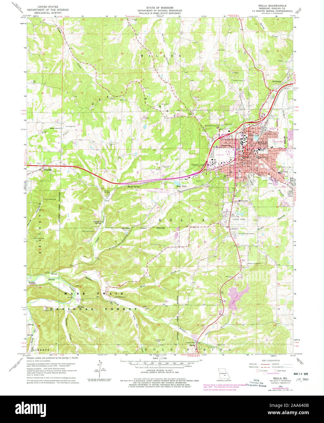 Map of rolla hi-res stock photography and images - Alamy