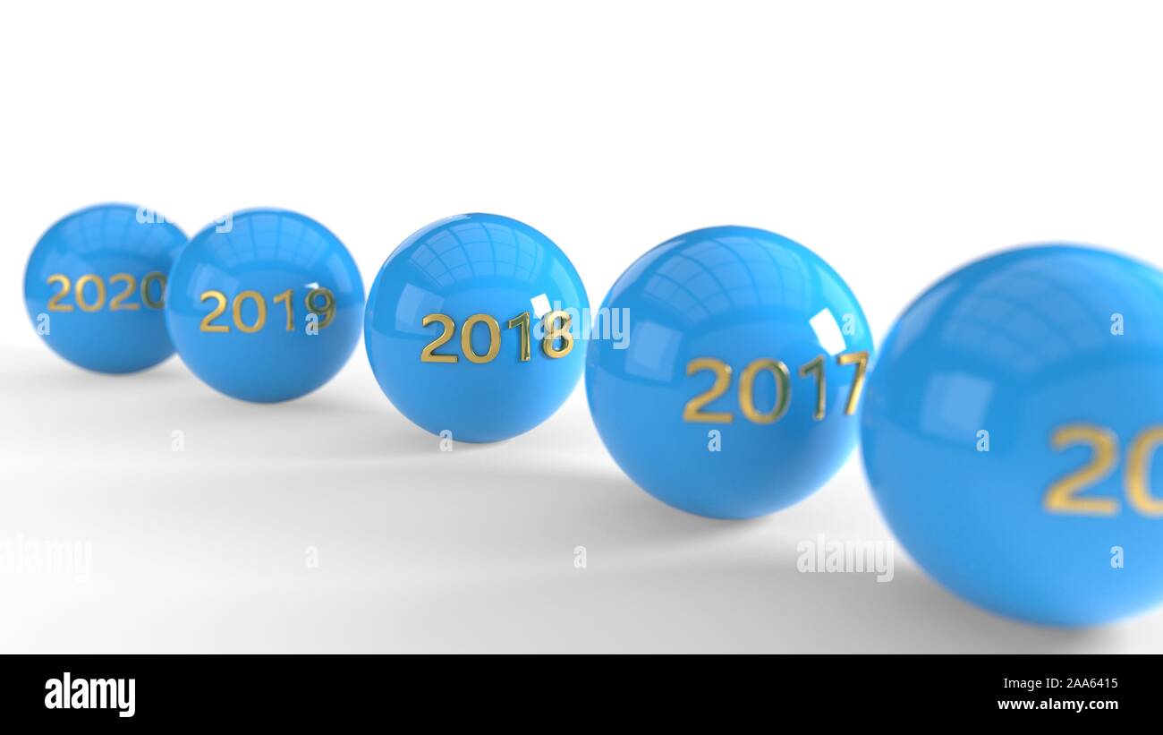 This year and next year are, 3d render Stock Photo - Alamy