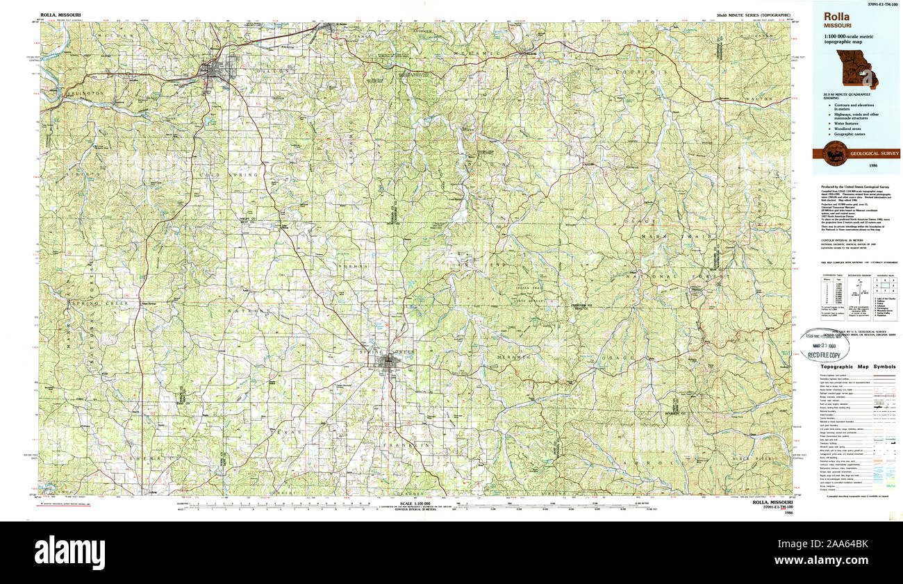 Map of rolla hi-res stock photography and images - Alamy